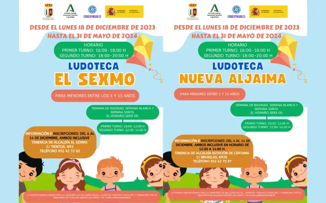 Cártama activa las ludotecas en El Sexmo y Nueva Aljaima
