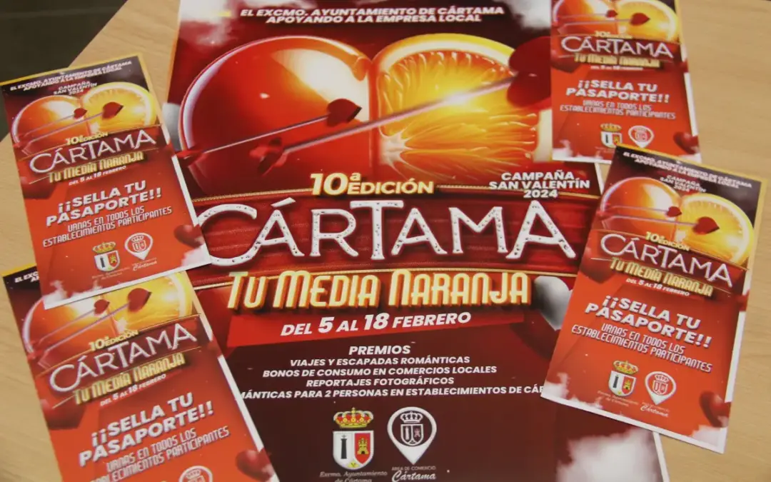 Campaña Comercio Local para San Valentín en Cártama 2024