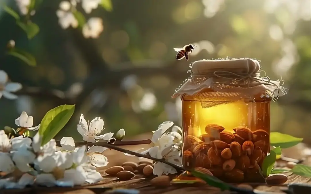 Miel con almendras: Delicia nutritiva para tu paladar - Gastronomía