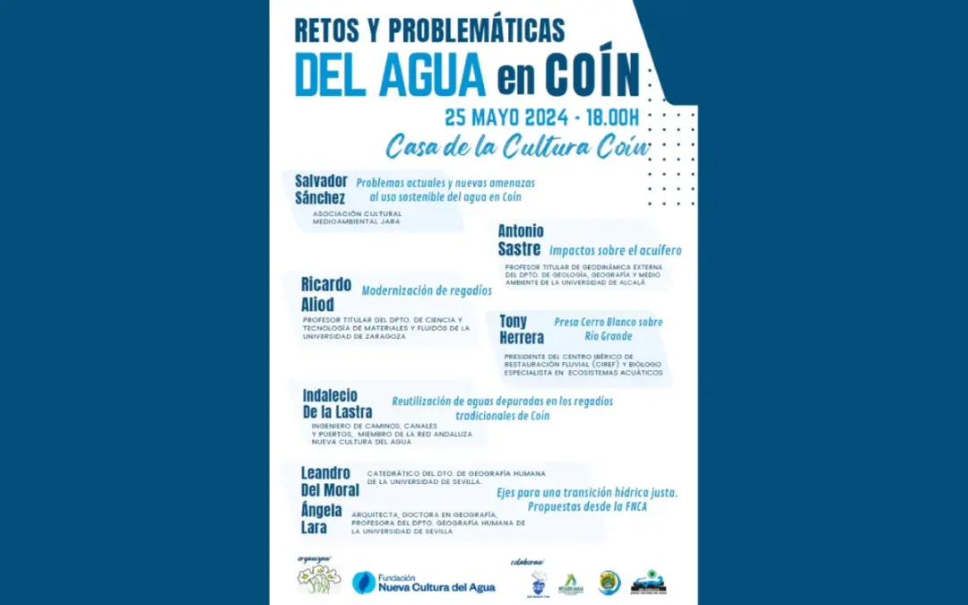 Retos y problemática del agua en Coín: Mesa redonda expertos/as